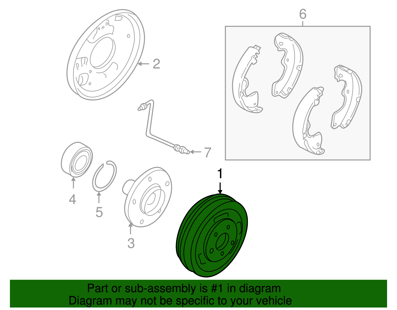 2001-2007 Ford Motorcraft™ Drum BRDC-8 | OEM Parts Online