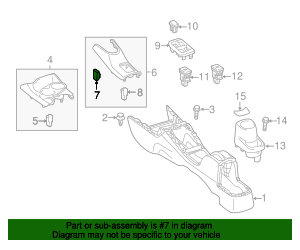 90468-05138 - Instrument Cluster Bezel Clip - 2010-2019 Toyota ...