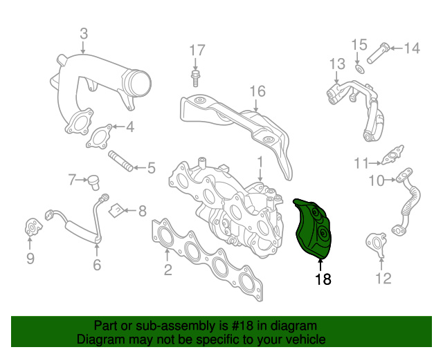 2015-2019 Hyundai Exhaust Heat Shield 28528-2B720 | OEM Parts Online