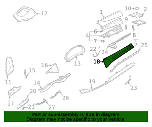 4M8-857-720-F-V58 - Instrument Panel Molding 2019-2024 Audi ...