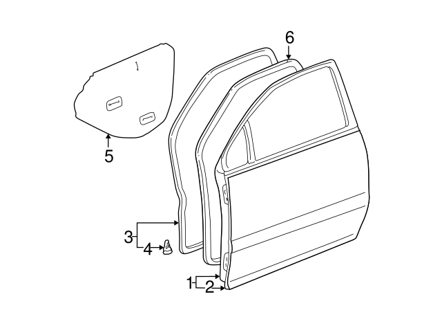62312-48010-C0 - Door Seal 1999-2003 Lexus RX300 | AutoNationParts.com