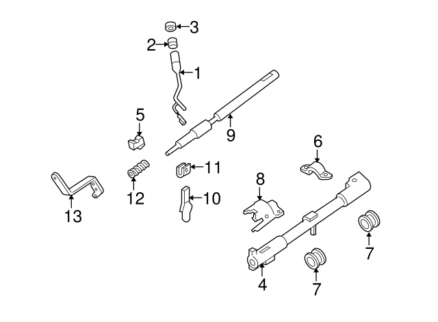 2014-2019 Ford Shift Lever EC2Z-7210-AA | Village Ford