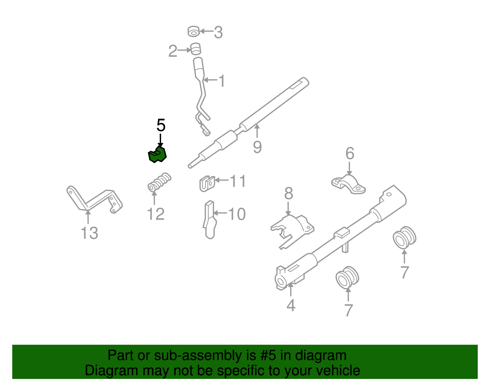 2008-2019 Ford Shift Tube Damper 7C2Z-7C130-A | OEM Parts Online