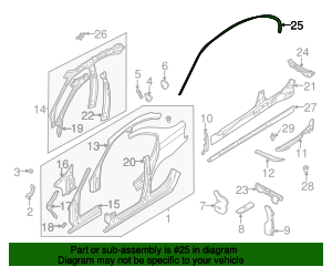 1999-2005 BMW Reveal Molding 51-13-8-208-500 | OEM Parts Online