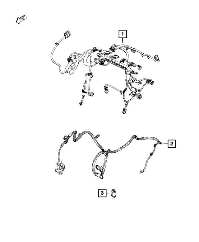 2014-2015 Fiat 500L Engine Wiring 68229256AA | Mopar eStore