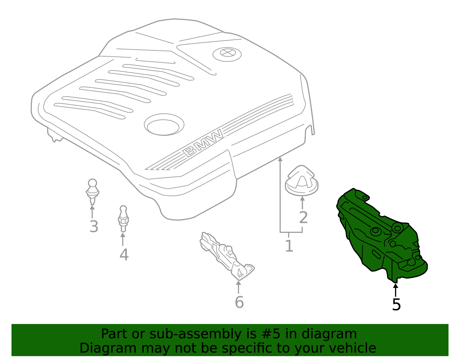 11-14-8-666-846 - 2019-2024 BMW - Engine Cover Upper Cover | BMWPartsHub