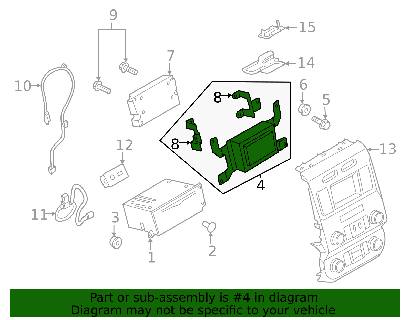 2017-2022 Ford Display Unit HC3Z-10D885-CA | TascaParts.com