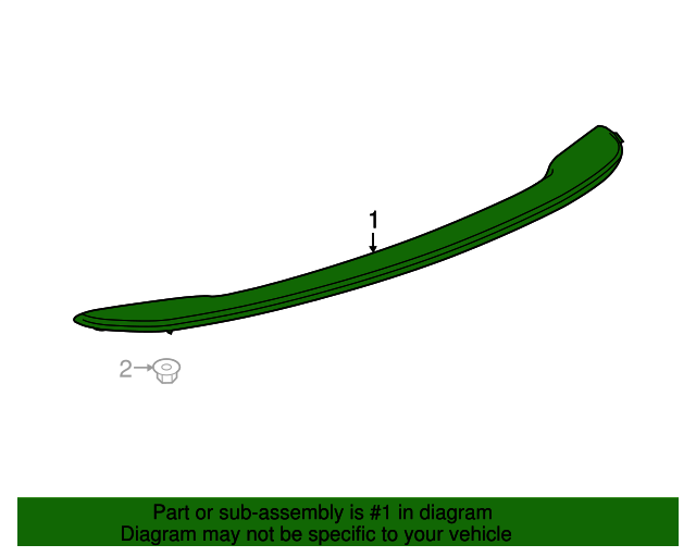 84139847 GM Primed Rear End Spoiler | GM Parts Store