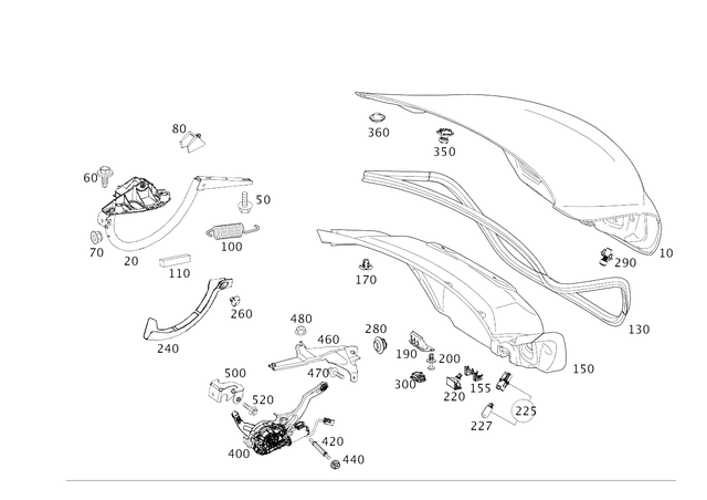205-750-01-89 - Retainer Wedge 2015-2018 Mercedes-Benz | Mercedes-Benz ...