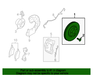 31471034 - Disc Brake Rotor 2010-2017 Volvo XC60 | AutoNationParts.com