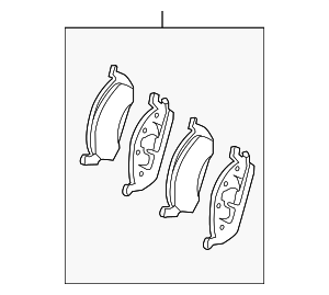 2015-2018 Mercedes-Benz Disk Brake Pad Front 000-420-04-05 | MB OEM Parts