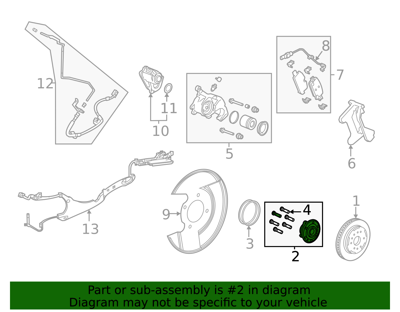 2021-2025 GM W (S)Hub 13549865 | GM Parts Center