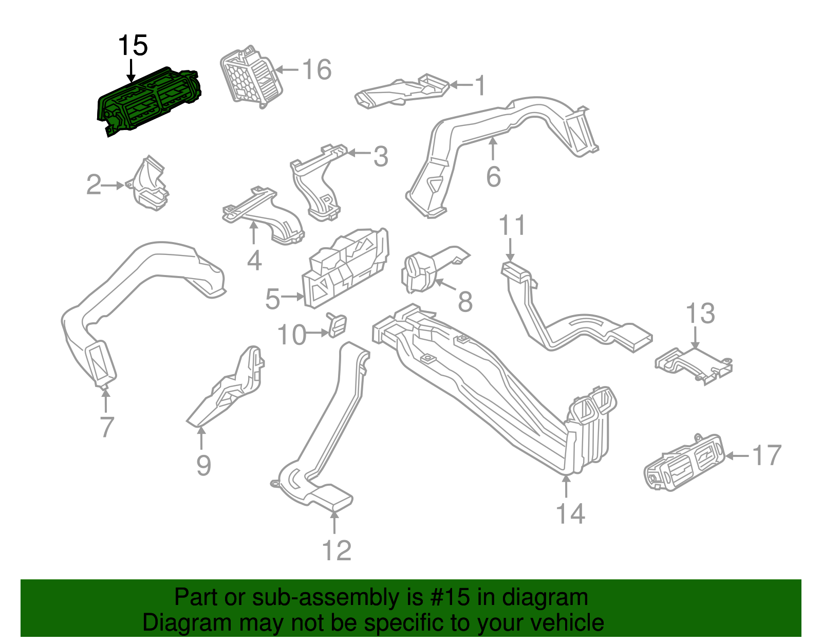 LR109226 - Vent Louver - 2014-2017 Land Rover Range Rover Sport | Land ...
