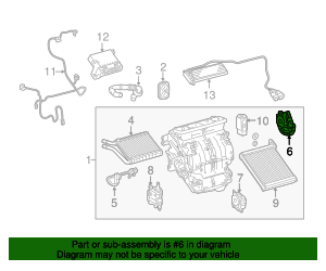 87106-02200 - HVAC Air Inlet Door Actuator 2010-2017 Lexus ...