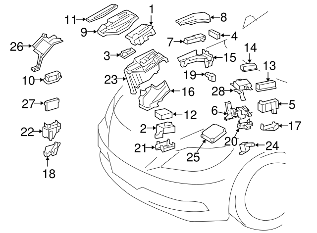 82720-50081 - Junction Block 2007-2017 Lexus | Lexus Parts Outlet