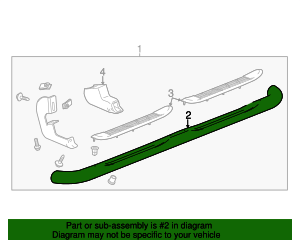 2014-2019 GM Running Board Step 84106508 | GMPartsDirect.com