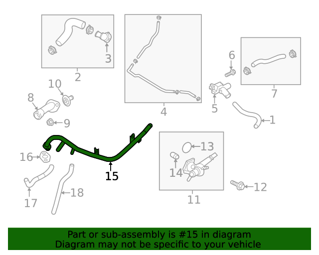 25457-2B712 - Pipe Assembly - 2020-2021 Kia | World Kia Parts