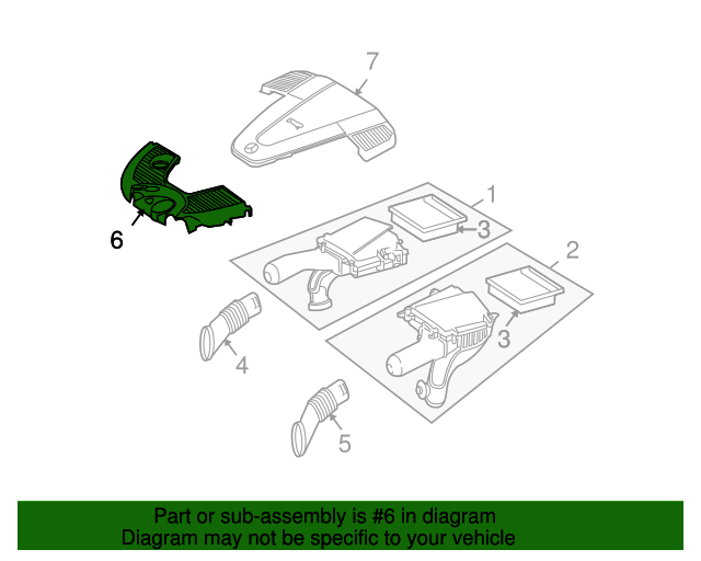 2003-2014 Mercedes-Benz Engine Cover 275-010-03-67 | AutoNationParts.com