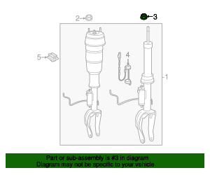 2012-2023 Mercedes-Benz Suspension Shock Absorber Nut 910123-010000 ...