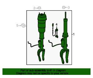 2013-2019 Mercedes-Benz Suspension Strut 1663205566 | AutoNationParts.com
