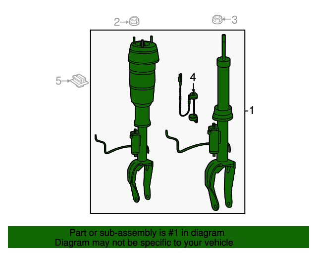 166-320-04-00 - Air Suspension Strut 2013-2019 Mercedes-Benz | Mercedes ...