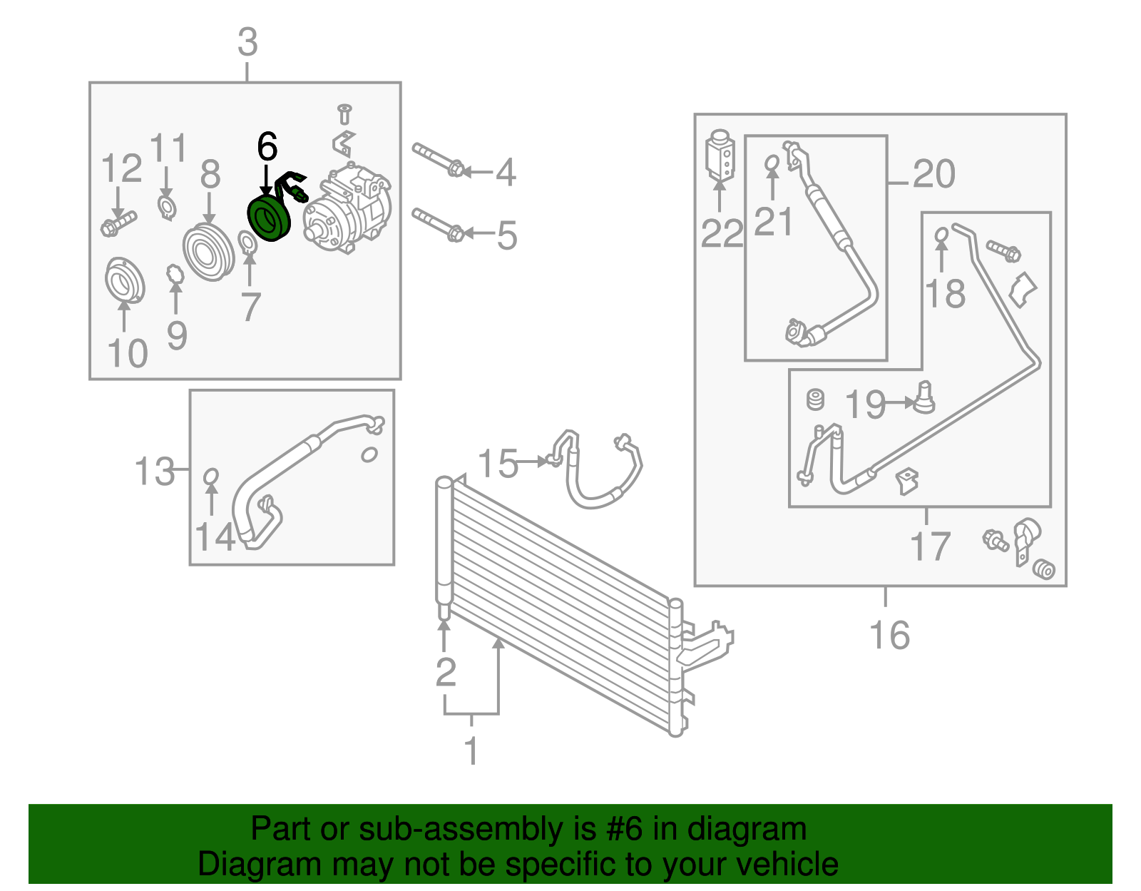 Hyundai - 97641-4D100 - Clutch Coil - 2010-2012 Hyundai Genesis Coupe ...