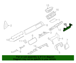 Fuse Box Cover - 2012-2015 Land Rover Range Rover Evoque (LR026119 ...