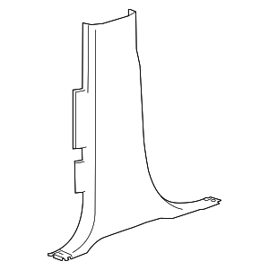 2015-2020 GM Jet Black Driver Side Center Pillar Lower Trim Panel ...