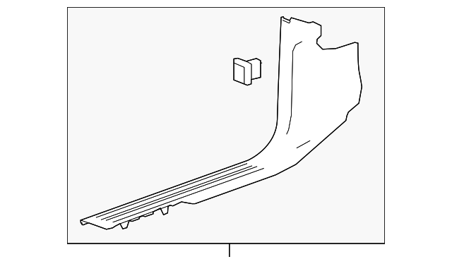Genuine OEM Driver Side Door Sill Plate in Cocoa with Clips Part ...