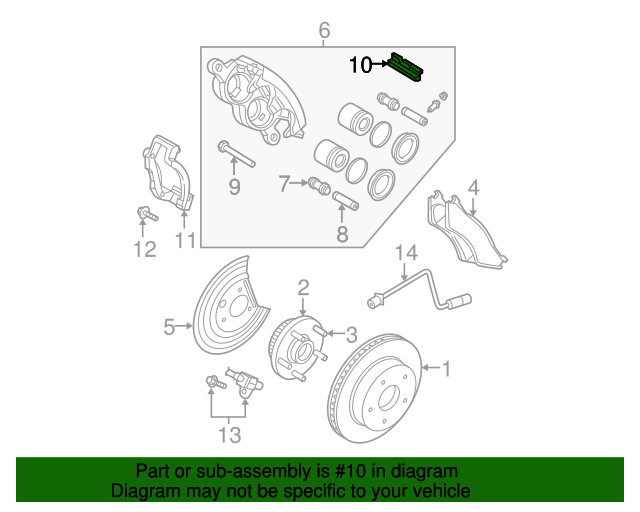 2002-2024 Mopar Disc Brake Anti-Rattle Clip 05179878AA | Mopar Parts Canada