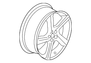 2015-2018 Volvo Aluminum Rim Pallene 7 X 17 Inch - Silver 31439298 ...