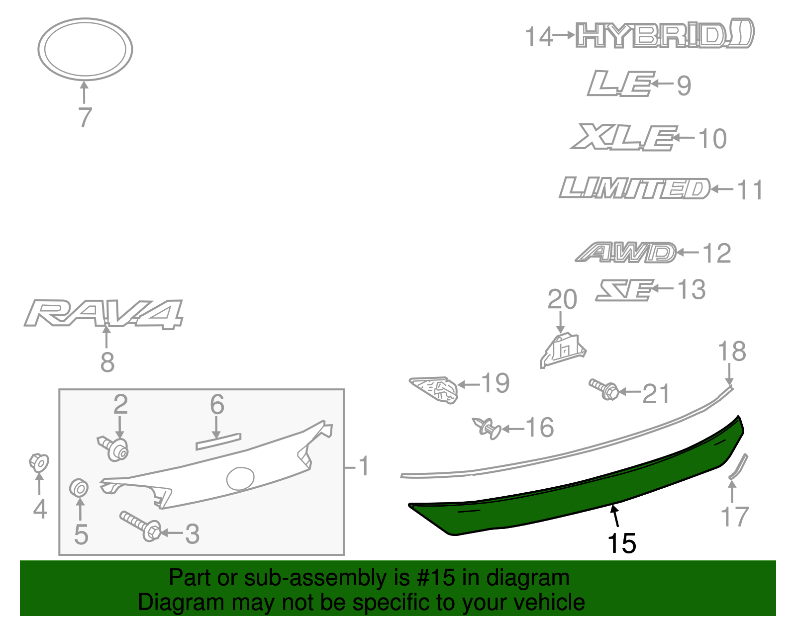 2016-2018 Toyota RAV4 Lower Trim 76812-42900 | OEM Parts Online
