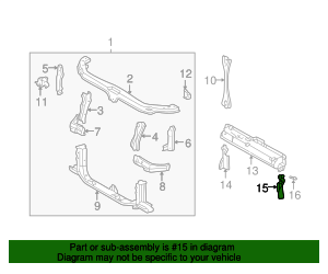 1999-2003 Lexus RX300 Deflector 53294-48010 | OEM Parts Online