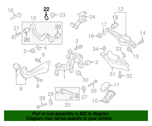 WHT-000-232 - Upper Control Arm Adjust Cam - 2005-2023 Volkswagen | VW ...