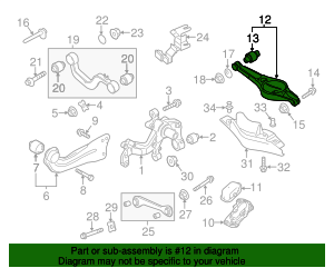 2005-2022 Volkswagen Lower Control Arm 1K0-505-311-AB | VW Direct Auto ...