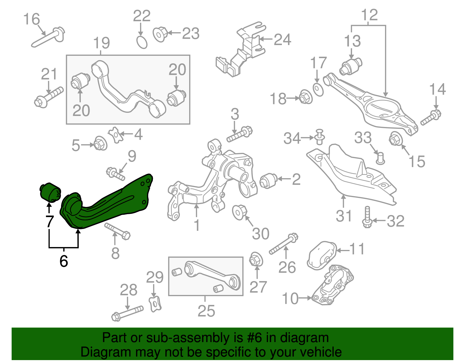 2005-2019 Volkswagen Trailing Arm 1K0-505-224-K | OEM VW Parts Haus