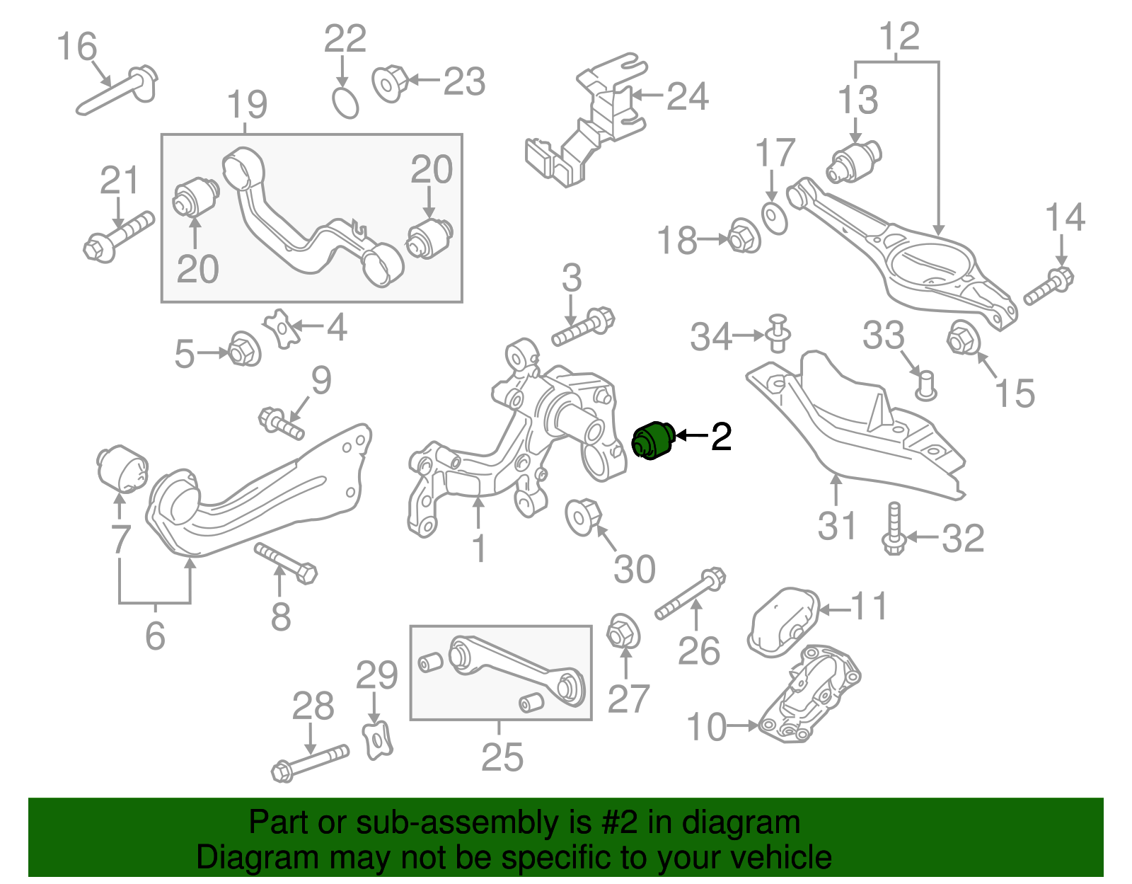 2005-2024 Volkswagen Knuckle Bushing 1K0-505-553-A | OEM Parts Online