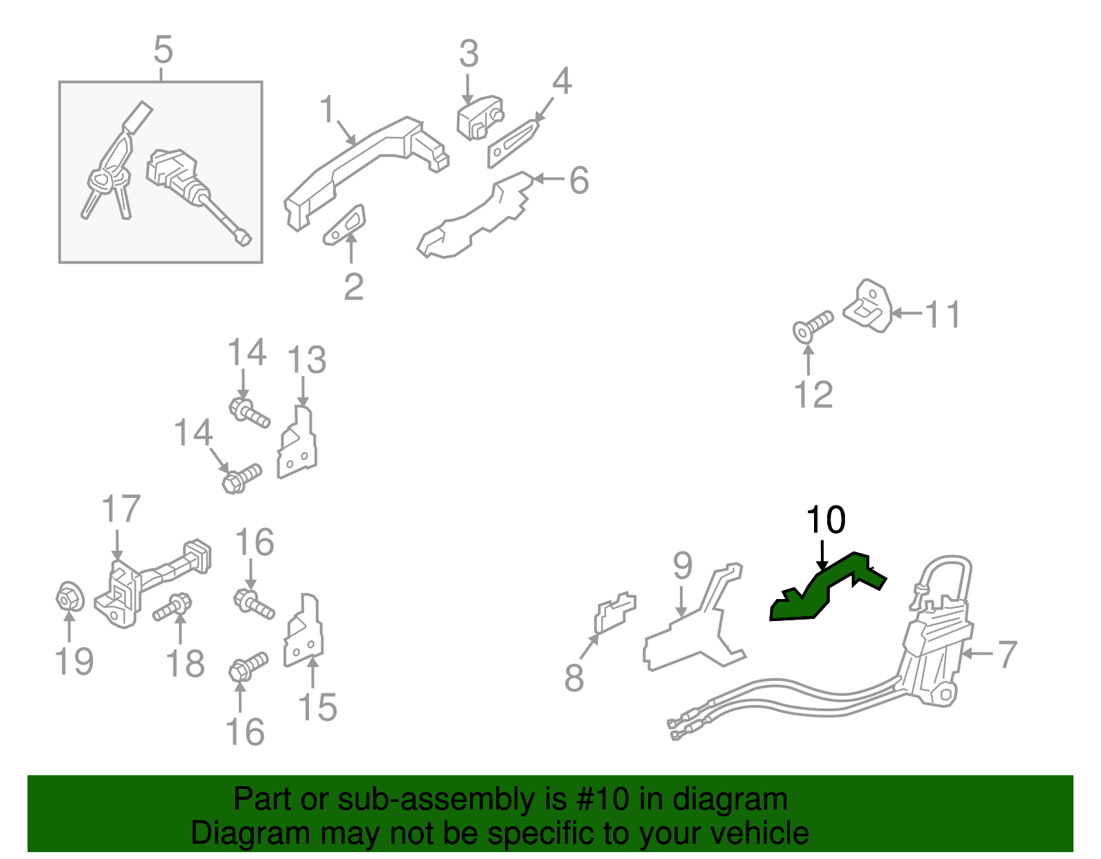 2017-2022 Hyundai Ioniq Support Bracket 82485-G2000 | QuirkParts