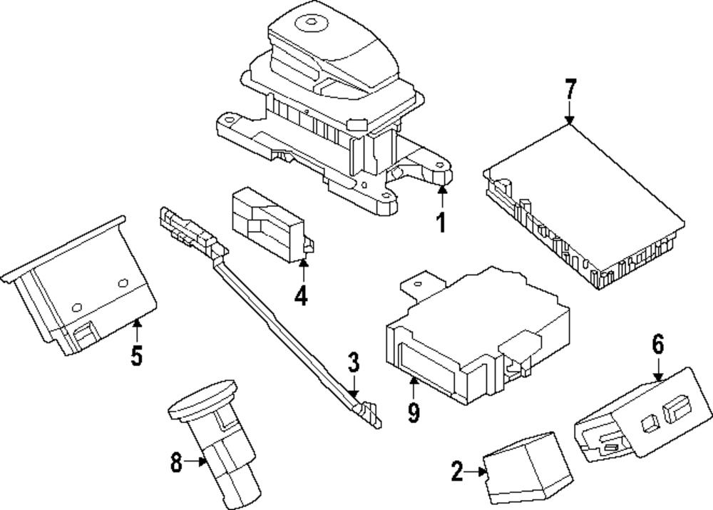 96988-5MP0A - 2023-2025 Nissan ARIYA - Adjust Switch Bezel | Anicra ...