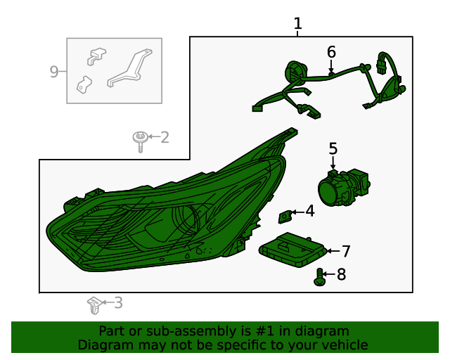 Headlamp 86541971 GM | GMPartsDirect.com