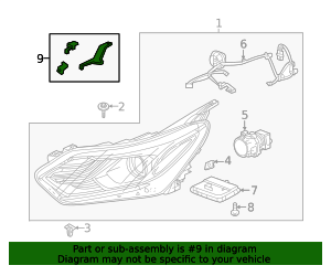 2018-2021 Chevrolet Equinox Headlamp Mounting Panel Bracket 84477074 GM ...