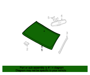 1999-2007 GM Windshield 15199034 | GM Parts Center