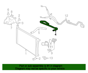 19258423 - Radiator Inlet Hose 2007-2020 GM | AutoNationParts.com