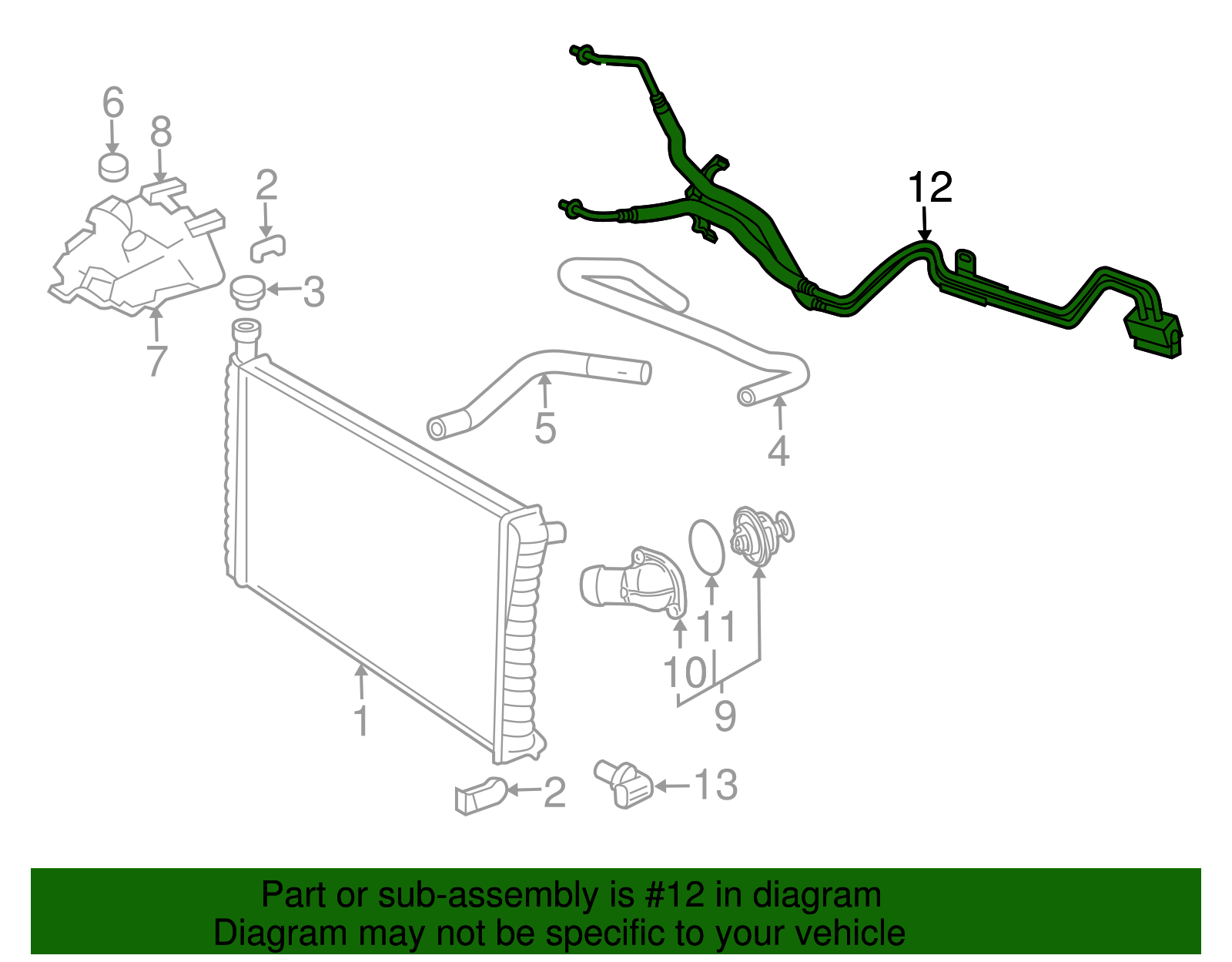 85522975 - Oil Cooler Line 2003-2007 GM | GMPartsNow