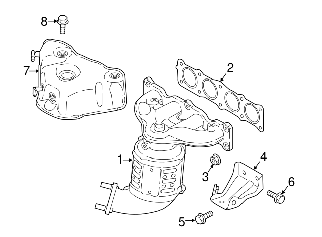 2017-2018 Hyundai Santa Fe Sport Mnfd W/Converter 28510-2GCA0 | OEM ...