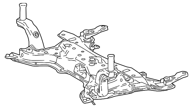 51201-10122 - Cross-Member - 2018-2022 Toyota C-HR | OEM Genuine Toyota ...