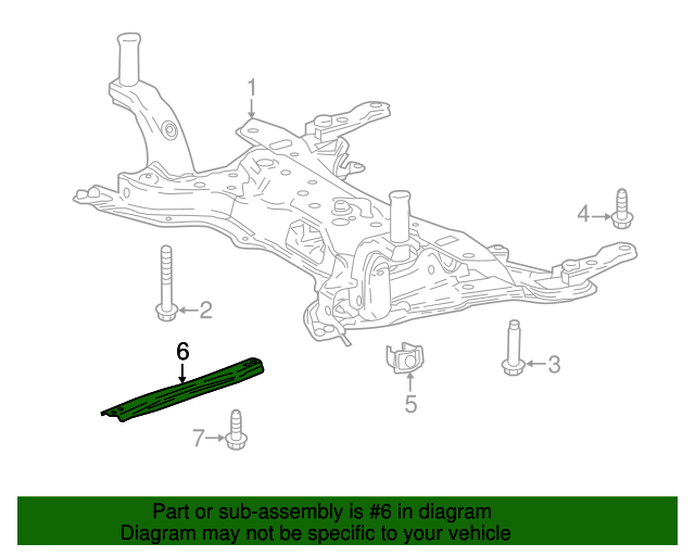 2018-2022 Toyota C-HR Reinforcement 51151-10010 | Toyota Parts Center