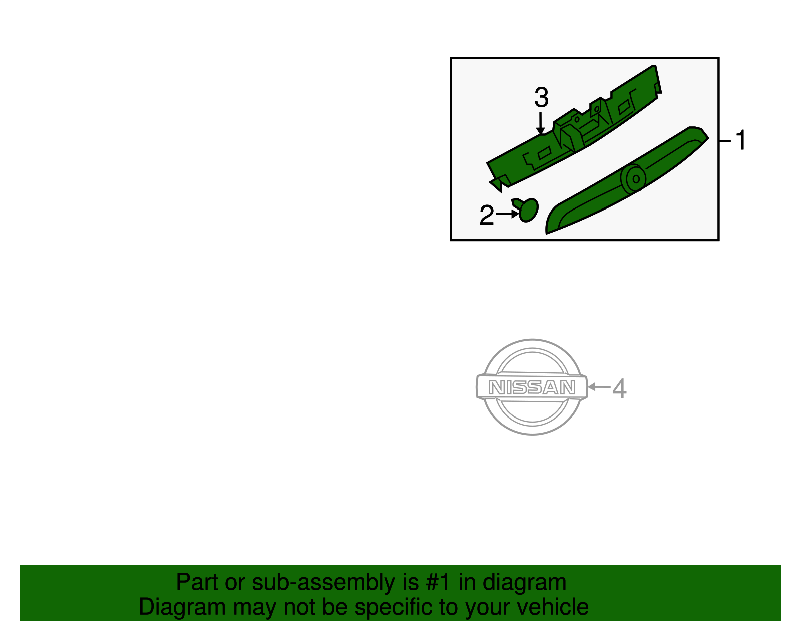 2015-2017 Nissan Juke Finish Molding 90810-3YM6A | Scott Evans Nissan Parts
