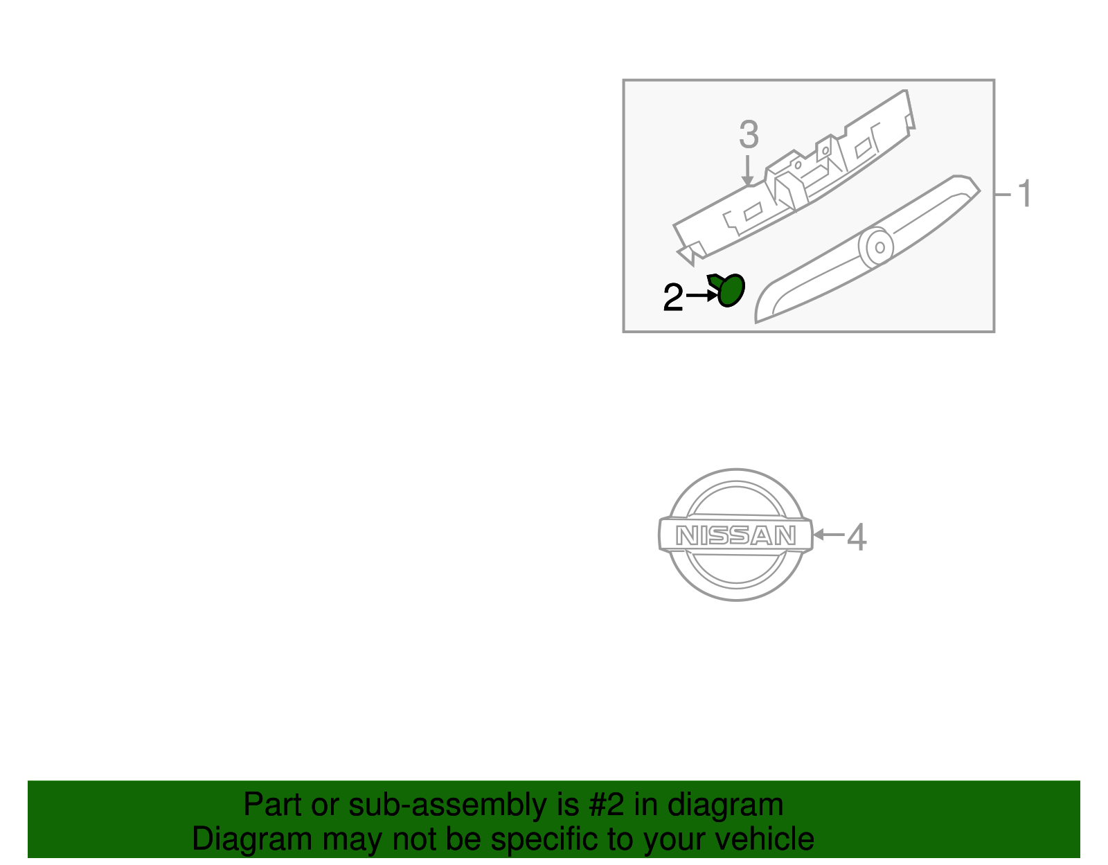 2011-2017 Nissan Juke Finish Molding Clip 90990-1KA0B | Ziegler Nissan ...
