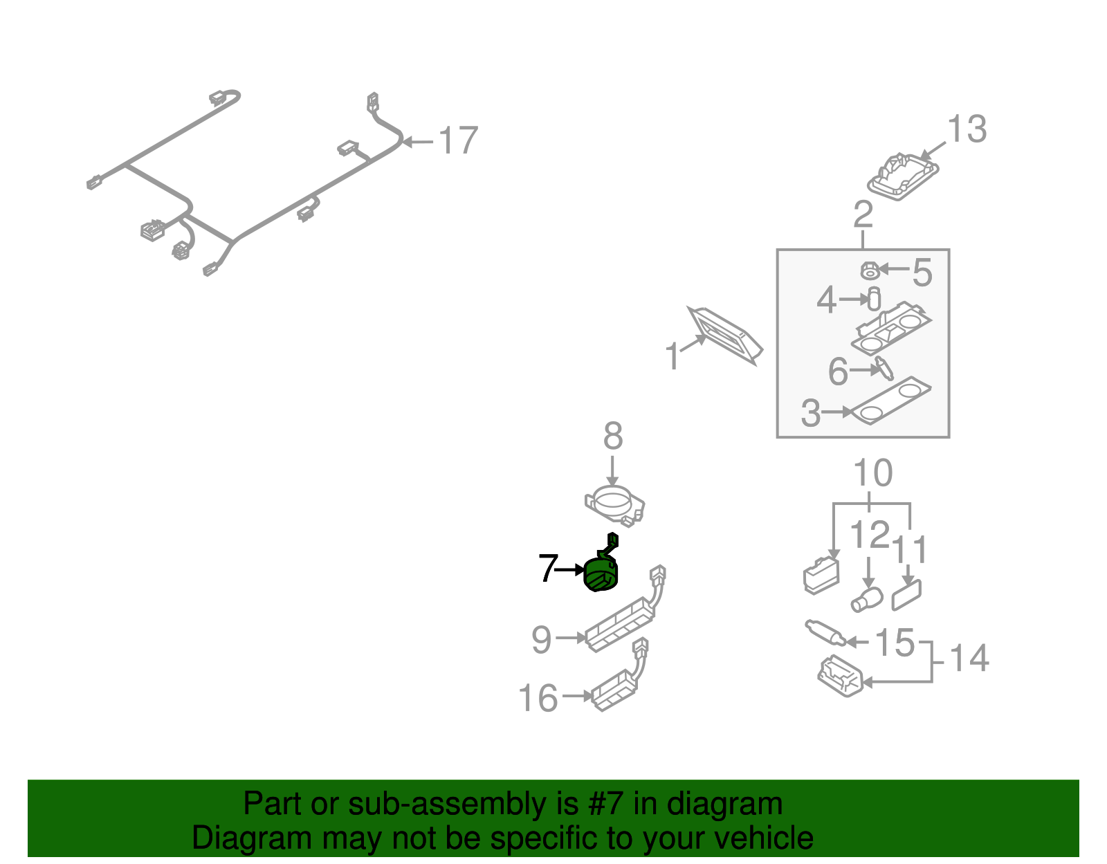 7L6-959-613-A-6C3 - Potentiometer 2004-2009 Volkswagen Touareg ...